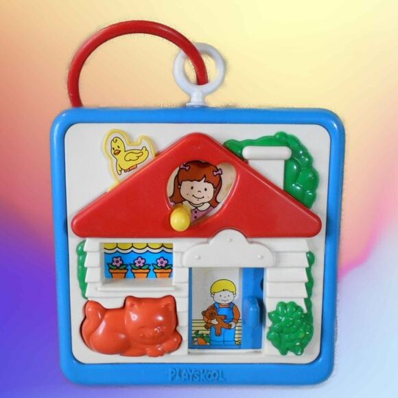 Playskool | Toys | Vintage 988 Lil Busy Box House Baby Activity Toy ...